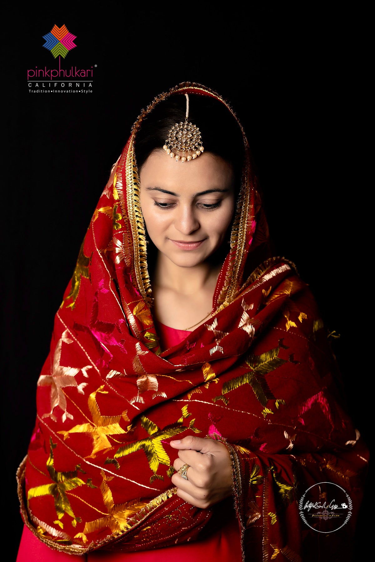 Shop Handmade Bagh Dupatta at PinkPhulkari California | PinkPhulkari ...