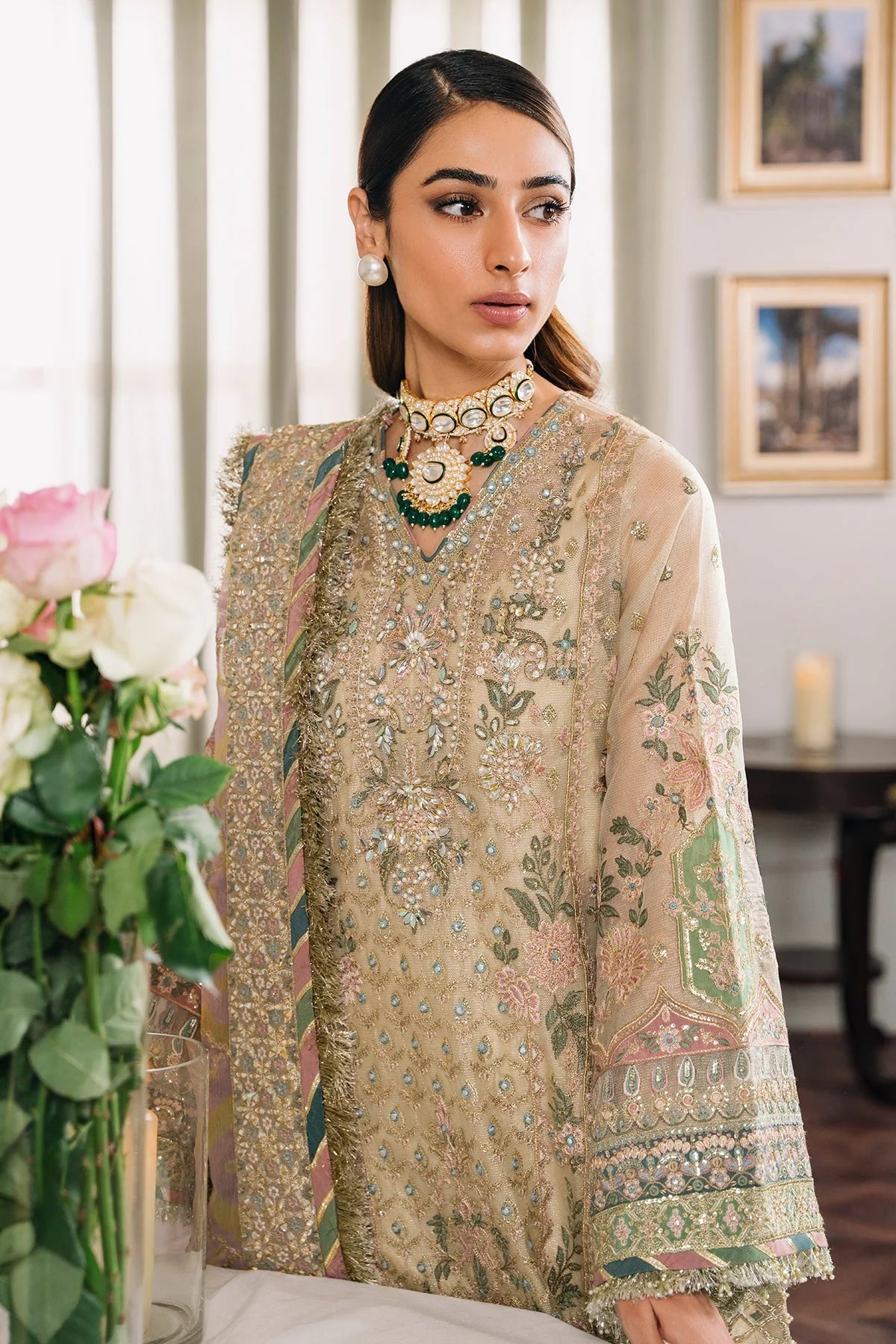Buy Heavy Embroidered Masuri Kurta Palazzo Suit Online | PinkPhulkari ...
